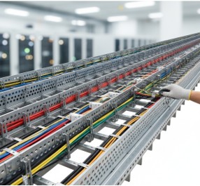 【Tubos, canales y bandejas】 Guía y protección de cables