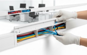 【Tubos, canales y bandejas】 Guía y protección de cables