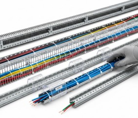 【Tubos, canales y bandejas】 Guía y protección de cables